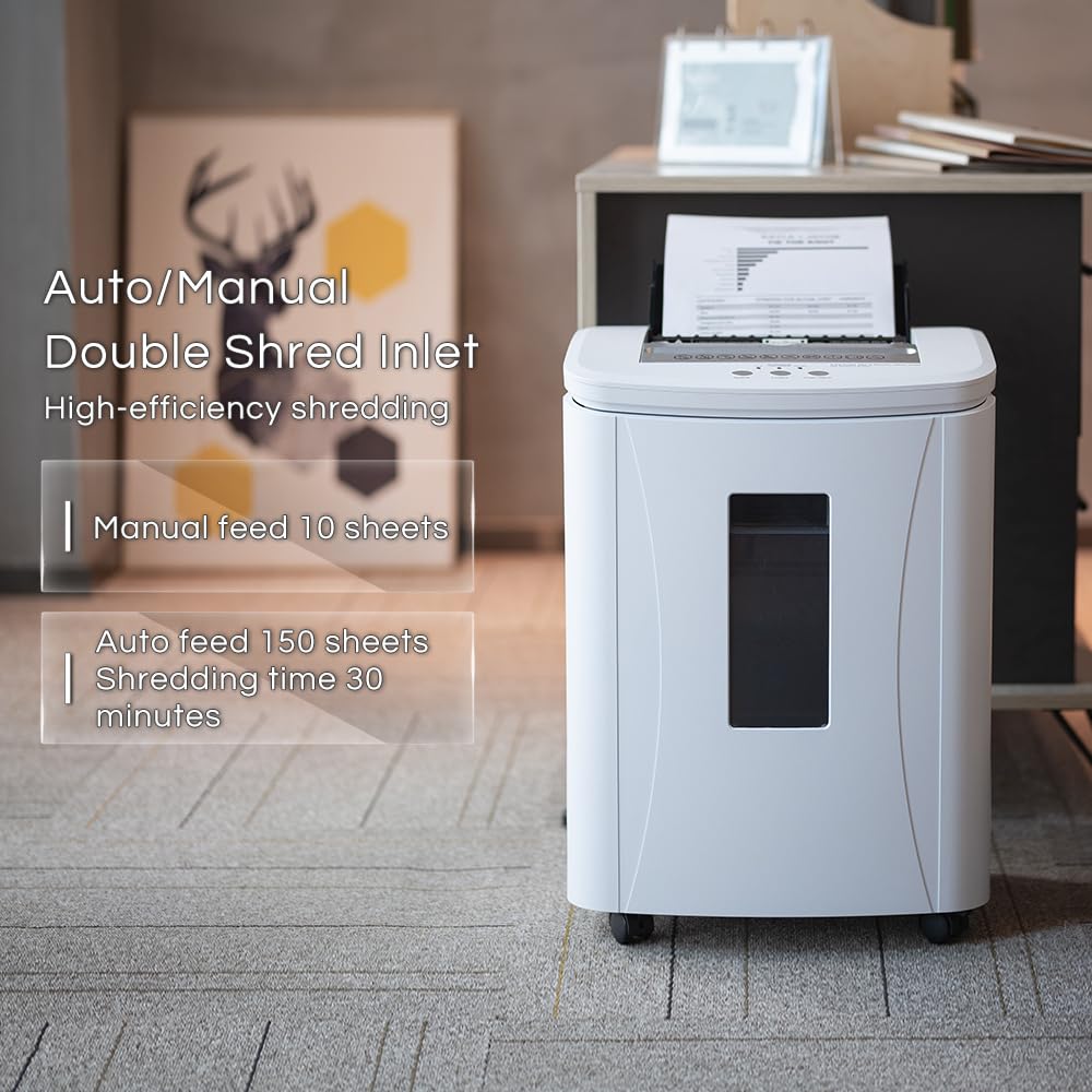 Mua 150-Sheet Auto Feed Paper Shredder: High Security Micro Cut ...