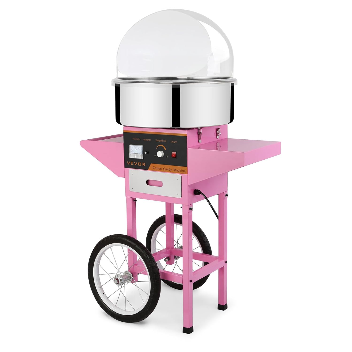VEVOR Candy Floss Maker Stainless Steel Candy Floss Machine 20 5 Inch vevor-candy-floss-maker-stainless-steel-candy-floss-machine-20-5-inch