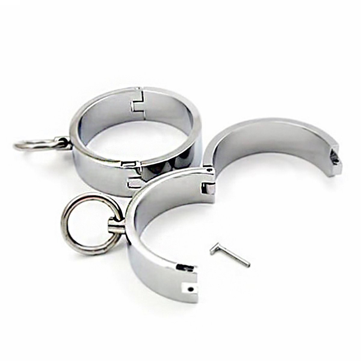 Amazon.com: Lovess Chrome Steel Premium Bondage Collar (140mm diameter ...
