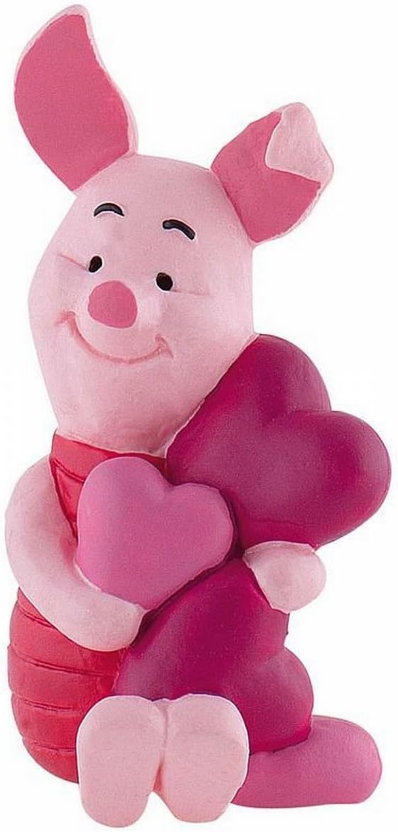 Porcinet avec coeurs de winnie l'ourson figurine 6cm Disney: Amazon.fr ...