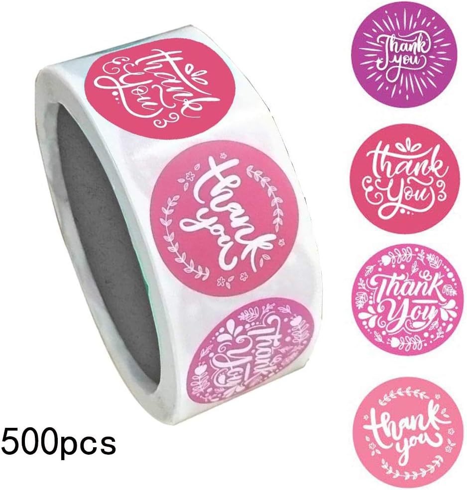 Etichette adesive Adesivi Etichette Autoadesivo Rotonde Thank You ...
