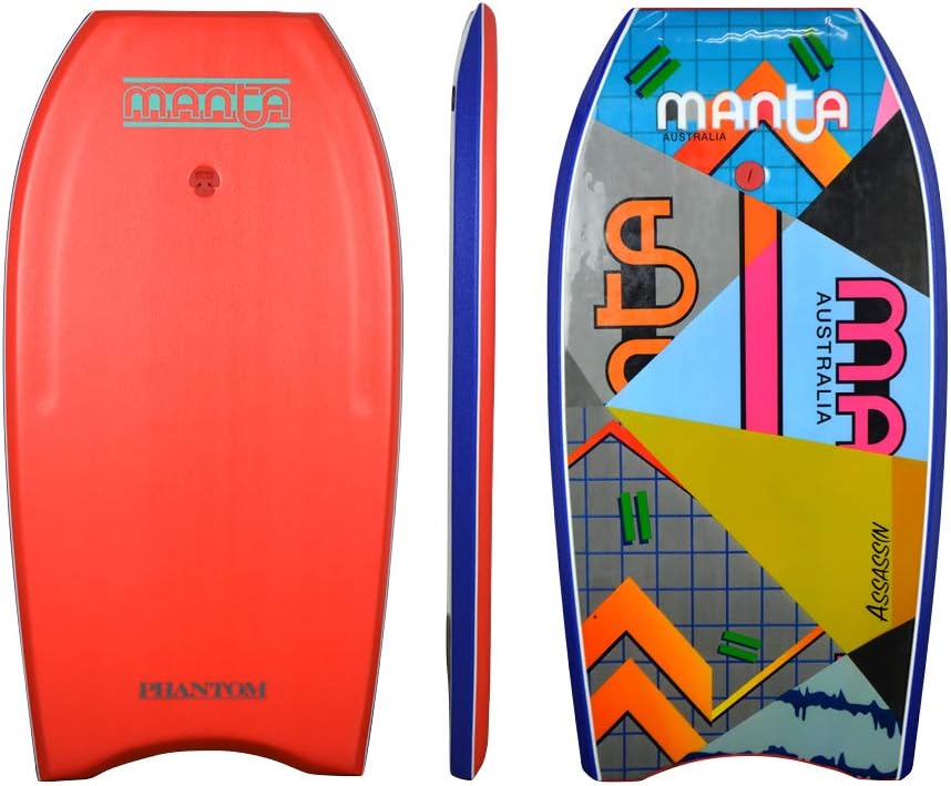 Manta Phantom PE Core Bodyboard: Amazon.com.au: Sports, Fitness & Outdoors