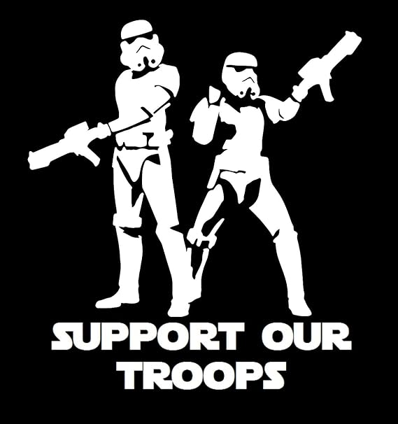 Amazon.com: UR Impressions Storm Troopers Support Our Troops Decal ...