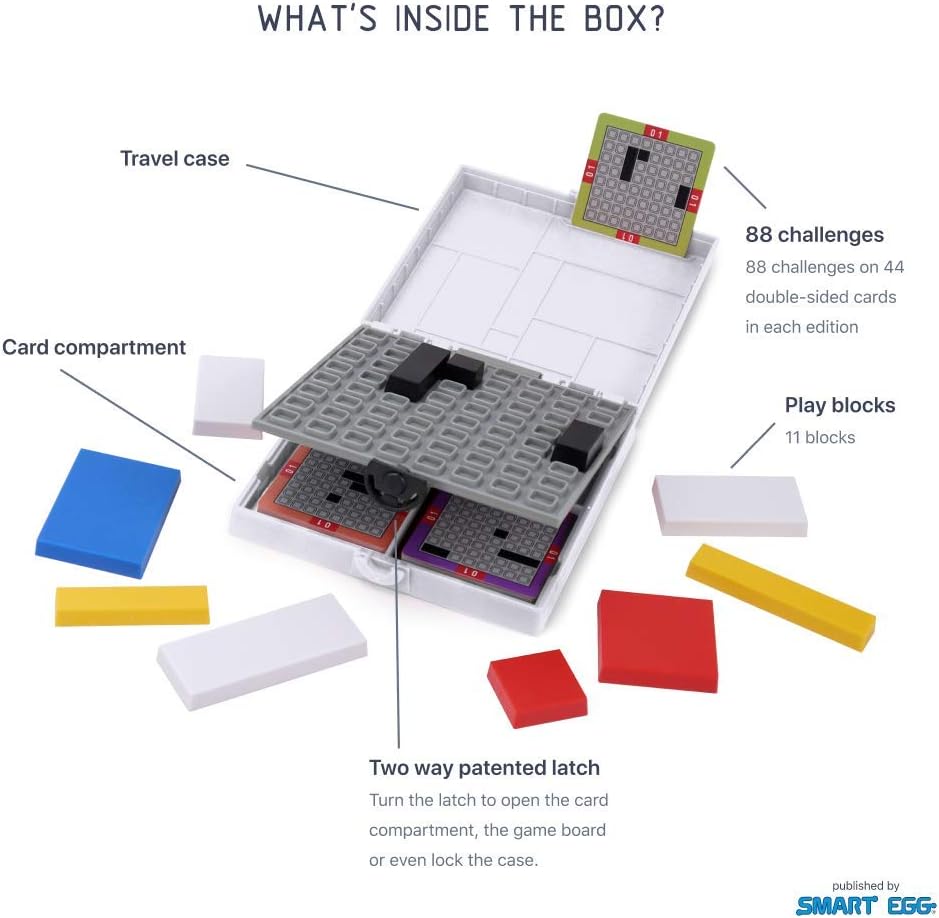 Mondrian Blocks Multi Award Winning Puzzle Game, Brain Teaser, Compact ...