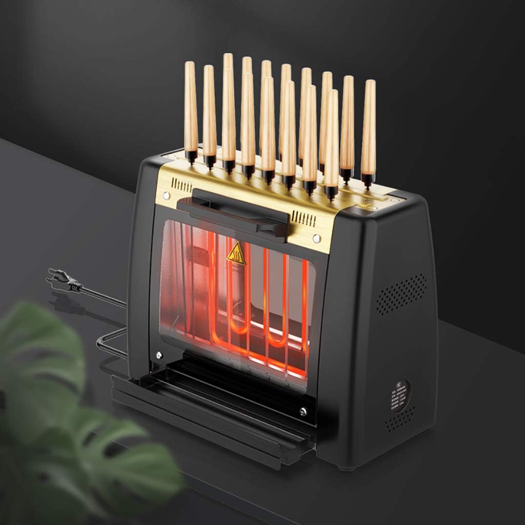 Review Automatic Rotating Smokeless Electric Grill, Temperature Control ...