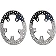 Amazon.com: 11.8" 2 Pcs Front Polished Brake Disc Rotor for Harley Road ...