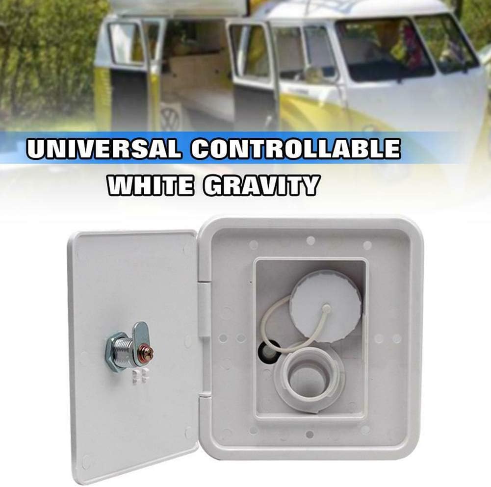 KOET Gravity Water Intake Hatch, Square Caravan Hatch Cover, Lockable ...