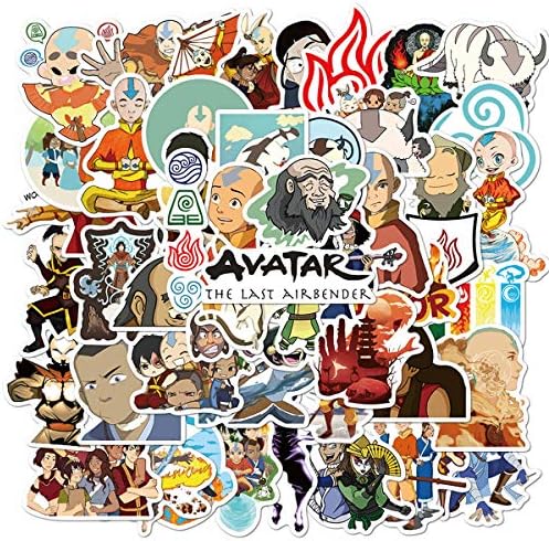 Avatar The Last Airbender Stickers 50PCSVariety Vinyl Waterproof Car ...