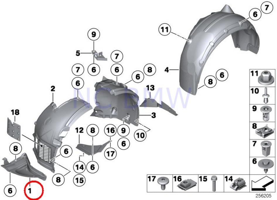 Amazon.com: BMW Genuine Bottom Right Cover: Automotive