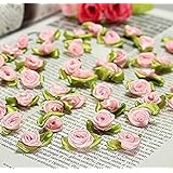 Amazon.com: Micomon Mini Ribbon Bows for Crafts Mini Roses Ribbon ...