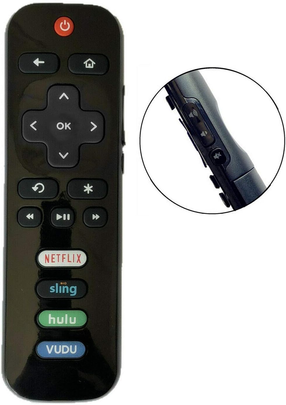 Amazon USBRMT New RC280 Remote Control 04 For TCL ROKU TV With
