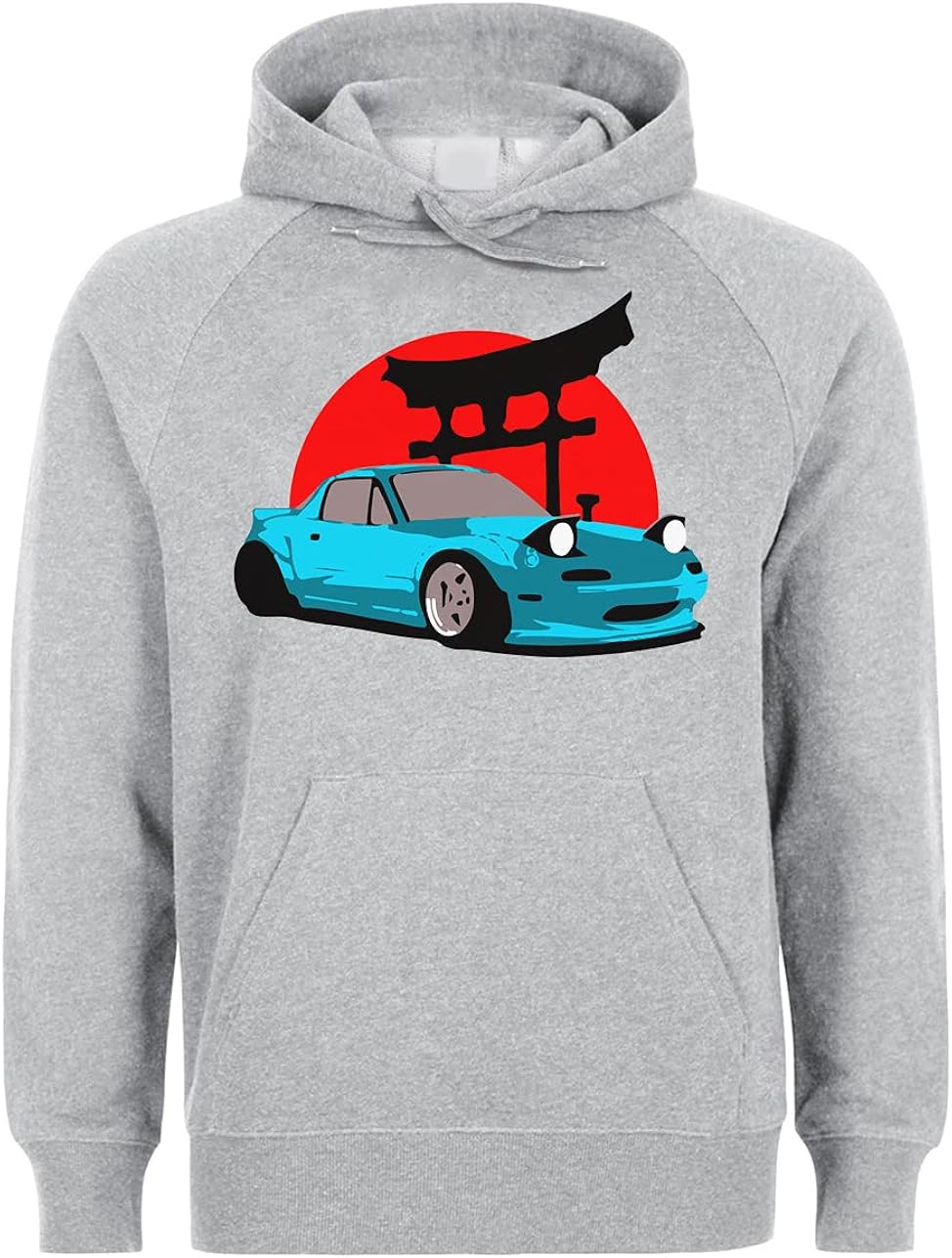 Mazda Miata JDM Unisex Sweatshirt Hoodie Felpa con Cappuccio Grey ...