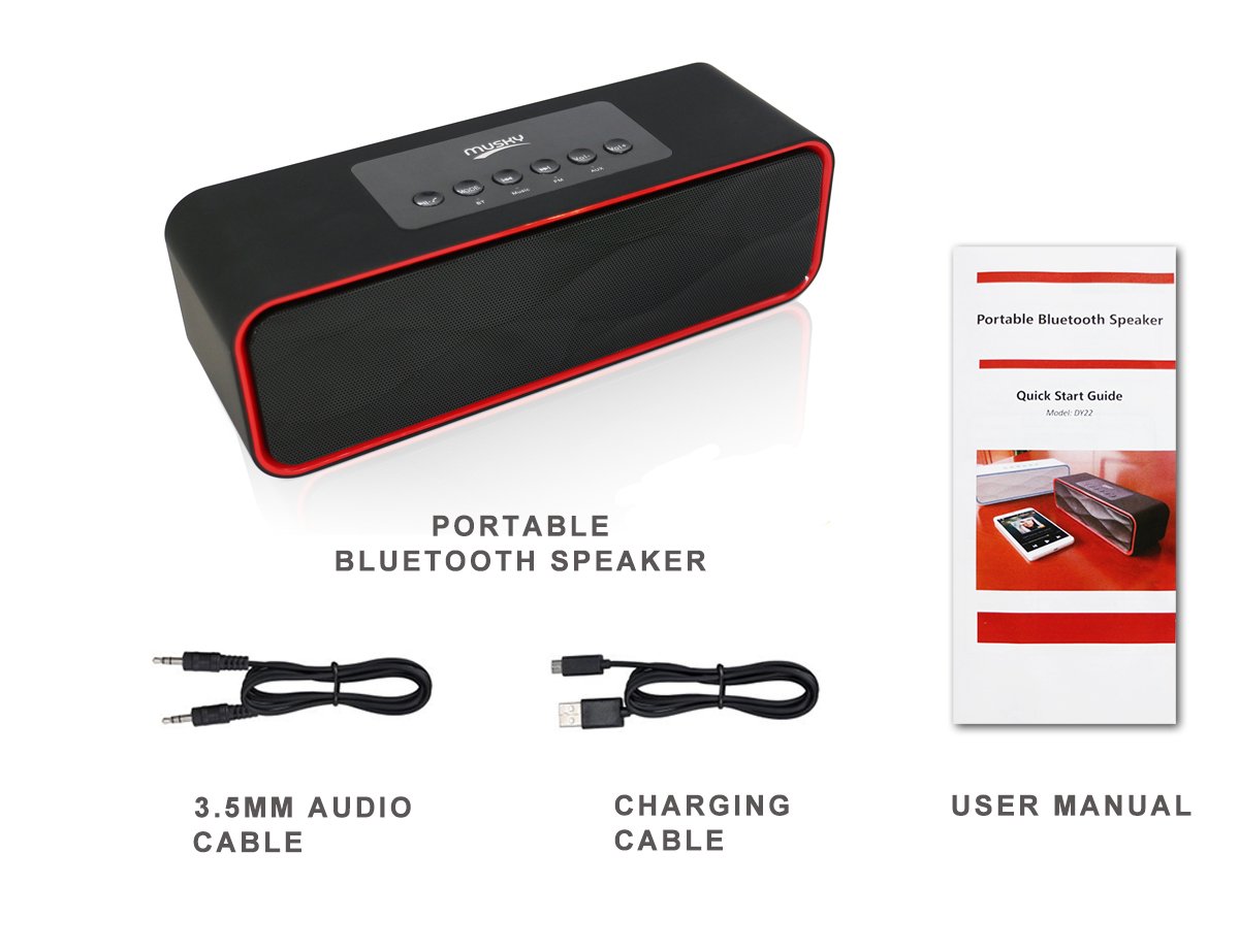 Mua Portable Bluetooth Stereo Speaker, with 2x5W Acoustic Drivers, Dual ...