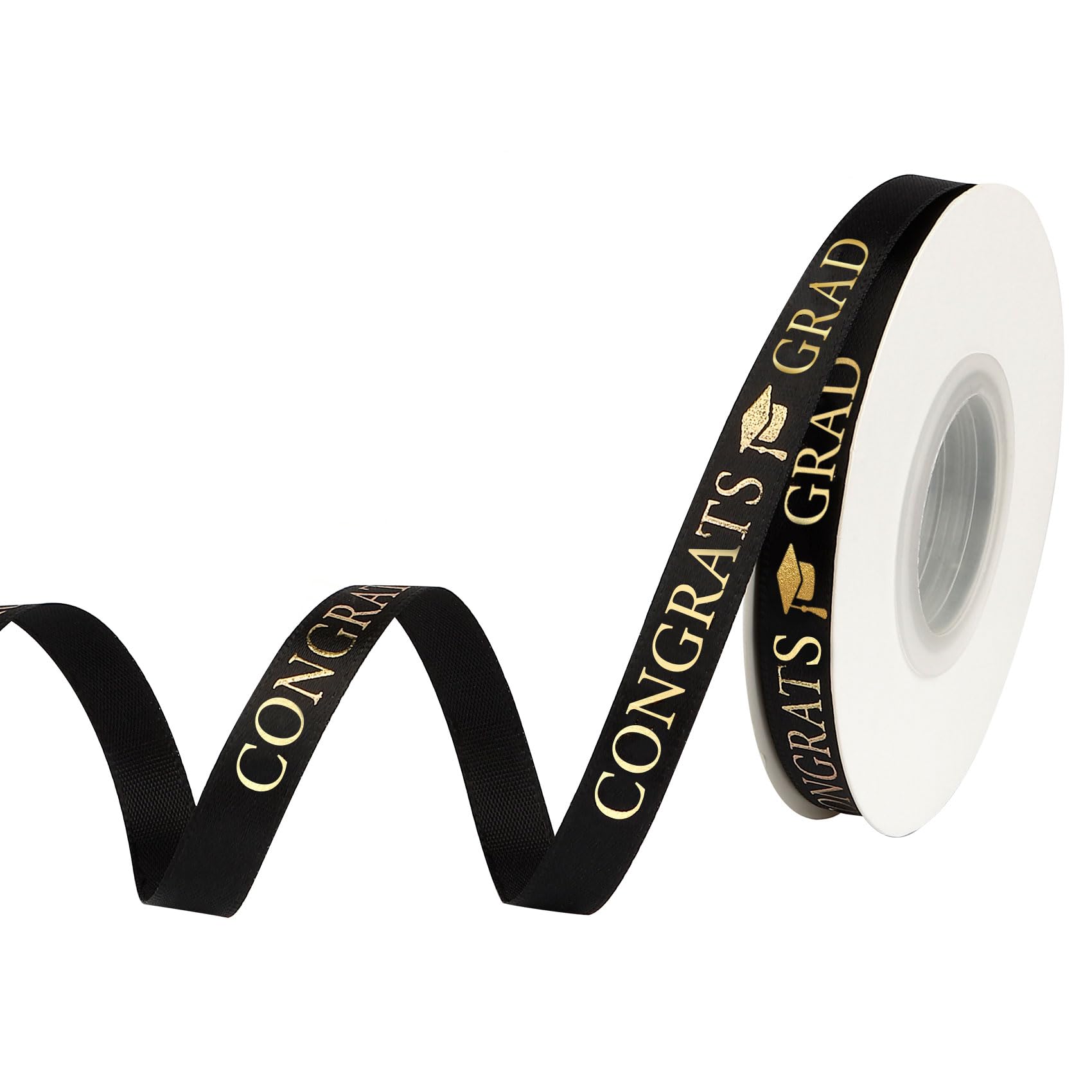 Graduation Ribbon Class of 2025 for Flower Bouquet Black Ribbon Class ...