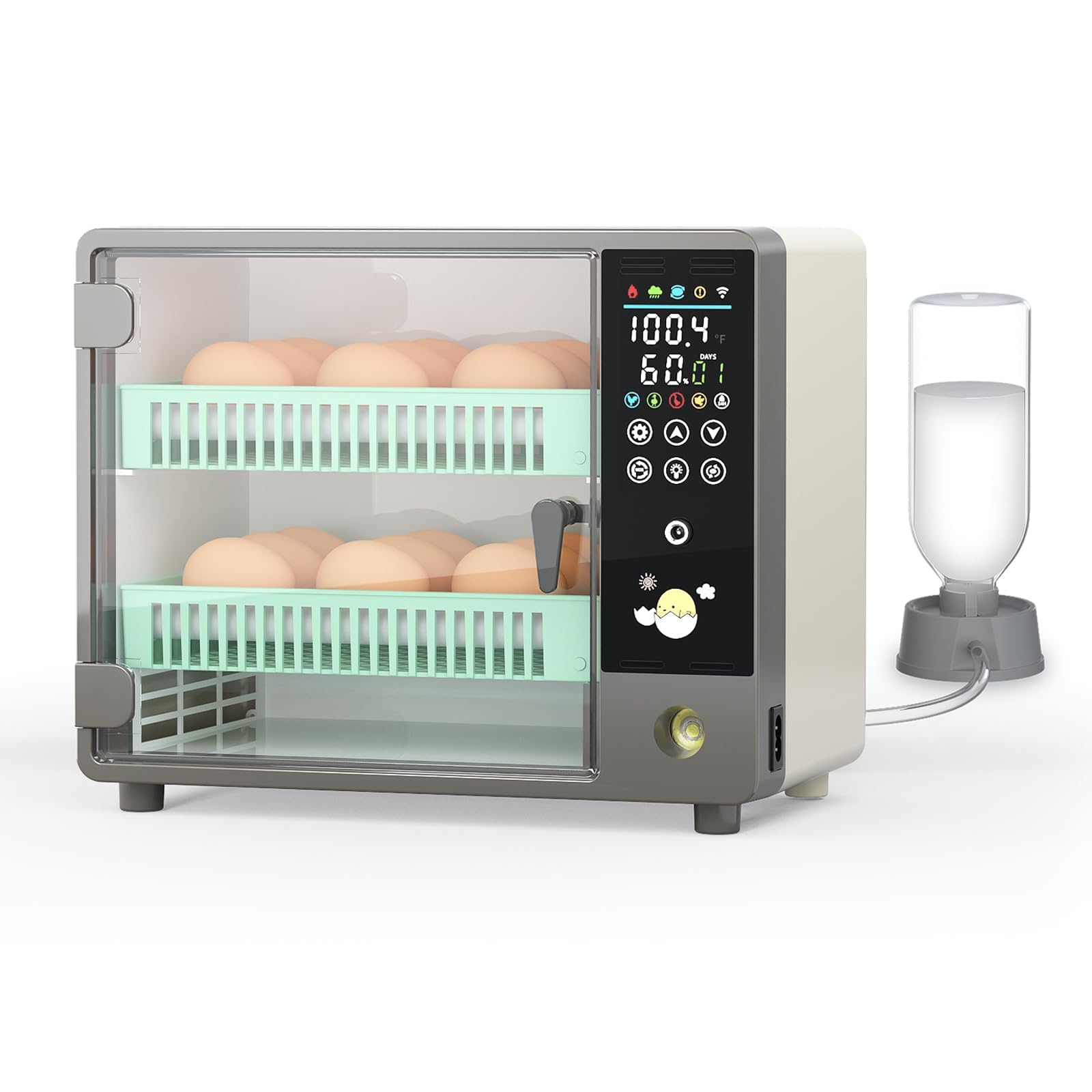 Hethya Incubators for Hatching Eggs, Egg Incubator with Automatic Egg Turning and Humidity ...