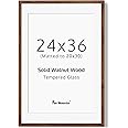 Amazon.com - 24x36 Picture Frame, 24 x 36 Poster Frame, Natural Walnut ...