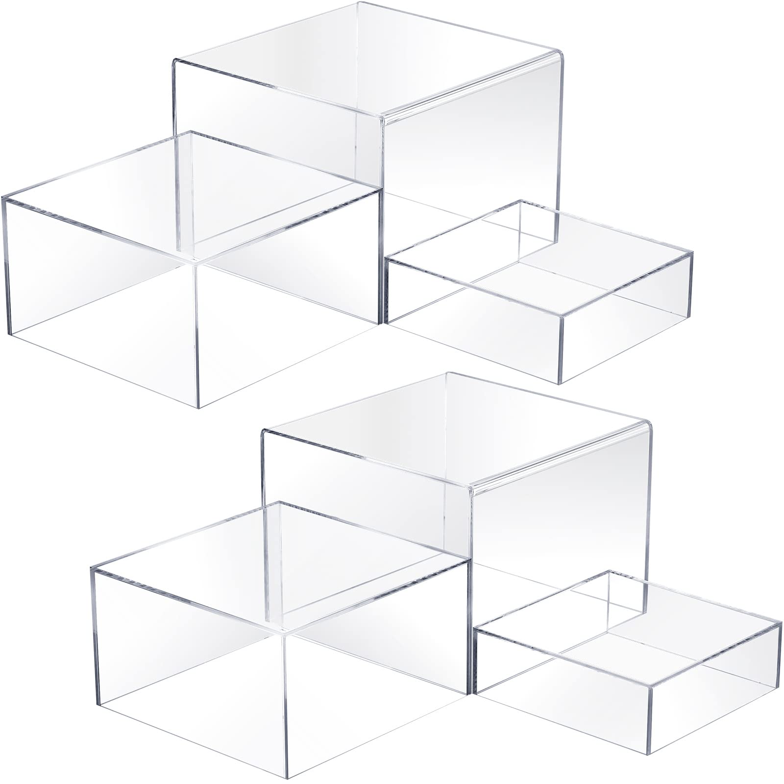 Tuanse 6 Pcs Buffet Risers, Food Risers for Buffet Table, Display Stand ...