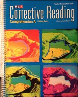 SRA Corrective Reading - Comprehension A - Thinking Basics - Teachers ...