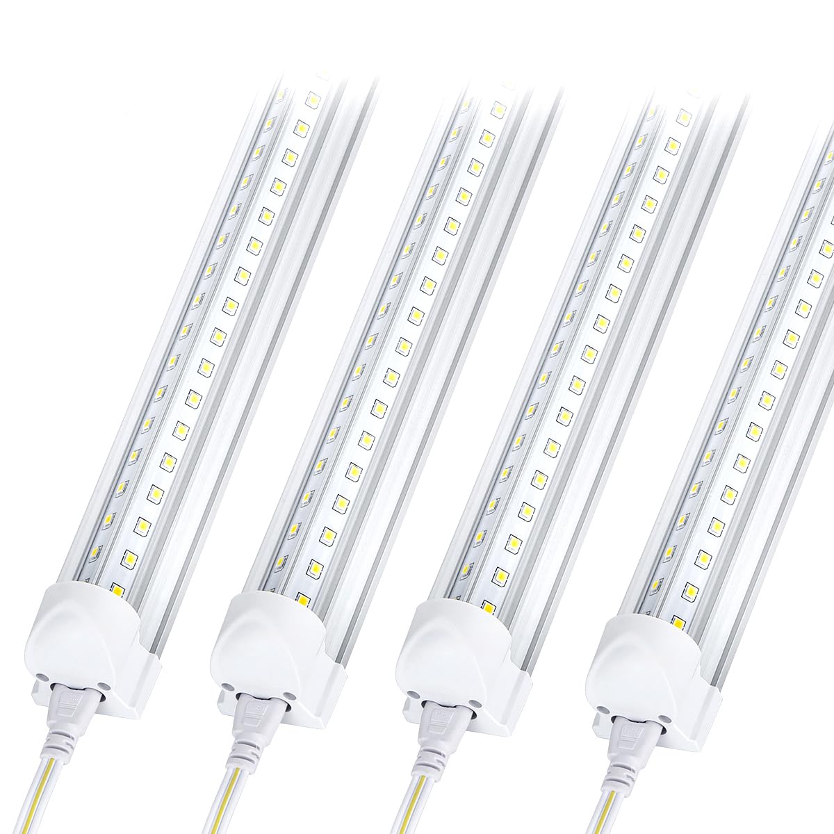 Singteam 10Pack 8Ft LED Shop Light Fixture, 90W Integrated LED Tube ...