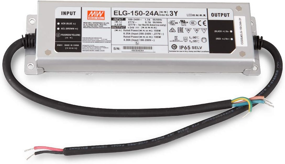 ELG-150-24A-3Y LED Netzteil Trafo Mean Well ELG-150-24A-3Y SNT 26.4 V/DC/0-6.25 A/ 150W IP65 LED ...