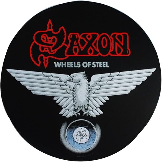 Amazon.com: XLG Saxon Wheels of Steel Back Patch Album Art Heavy Metal ...
