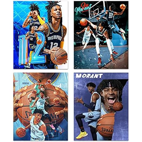 Mua Ja Morant Wall Art Posters, Basketball Star Canvas Art Prints, Memphis Grizzlies Funny Ja ...