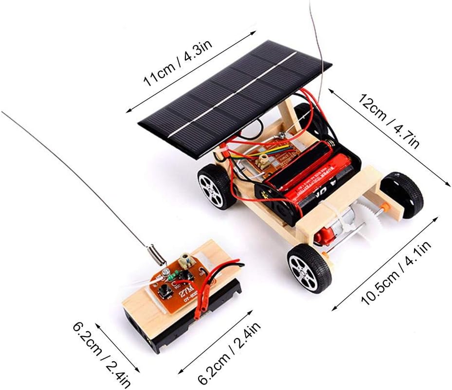 VGEBY DIY Solar Remote Control Car, Educational Wireless Remote Control ...