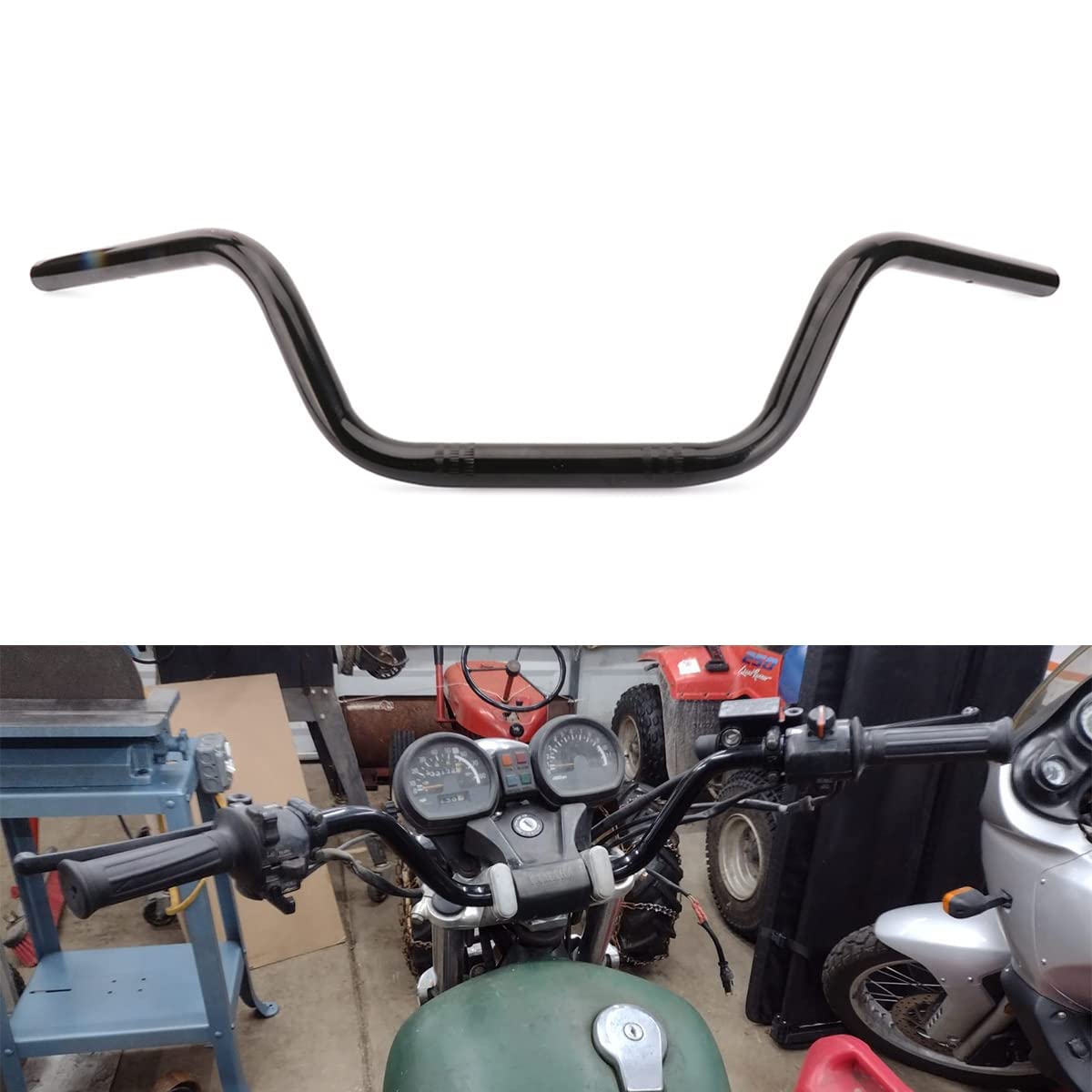 Mua Motorcycle 7/8" Drag Handlebars High-Rise Tracker Handle Bars ...