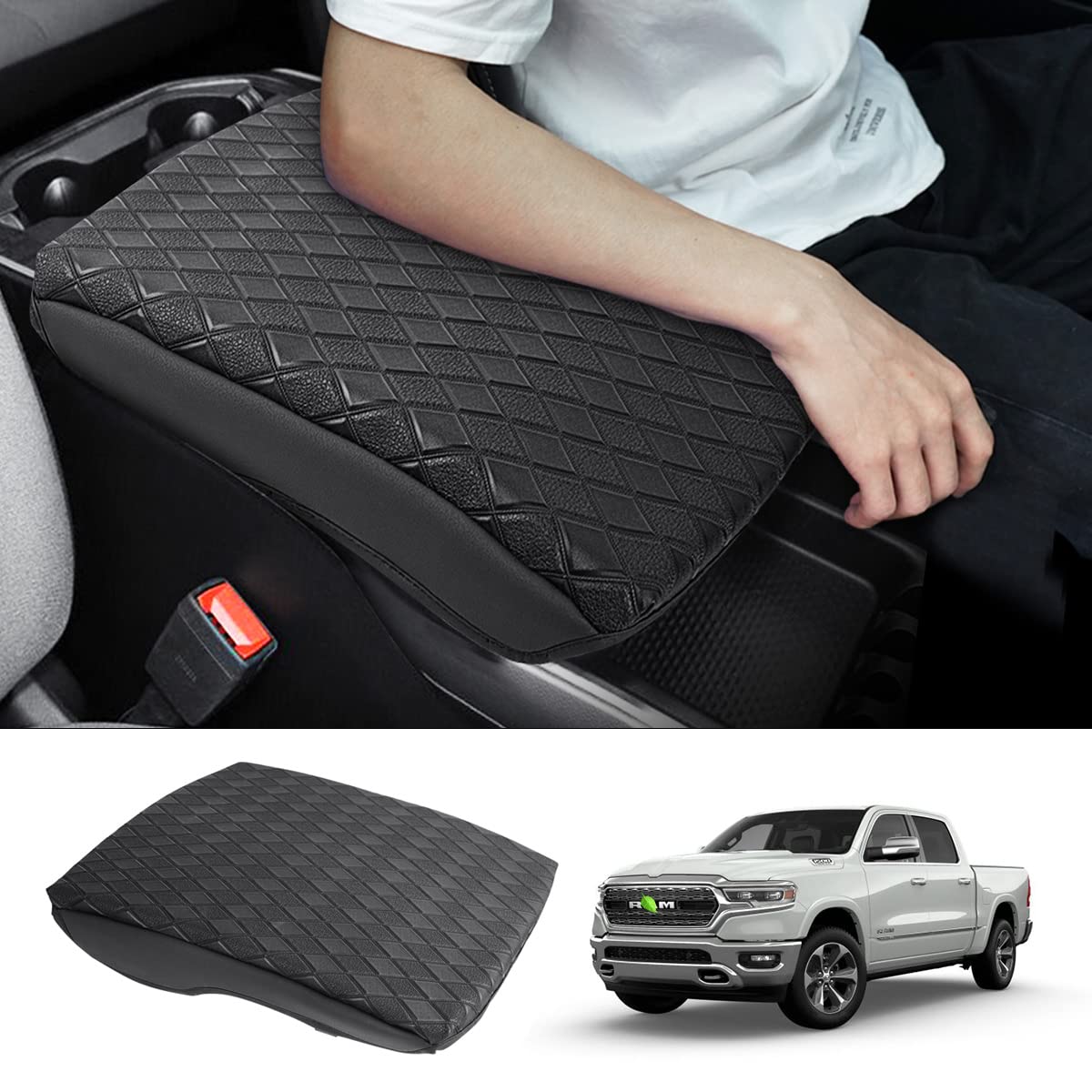 Karltys Center Console Cover for 2019-2024 2025 Dodge Ram 1500 2500 ...