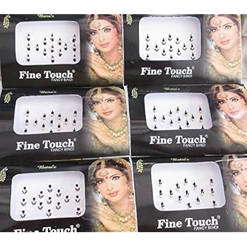 Amazon.com : 30 Black Bindis 2 Packs Black Small Size Indian India ...