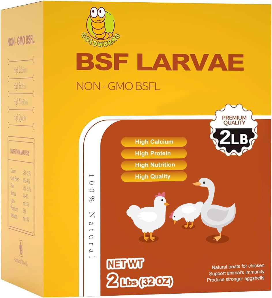 Mua 2LBS BSF Larvae Superior to Dried Mealworms for Chickens - Dried ...