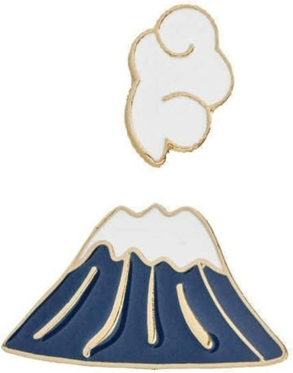 Erupting Volcano Lapel Pin Badge: Amazon.co.uk: Clothing