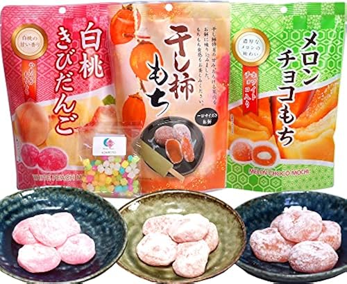 Mayca Moon Mochi set Japanese Sweets Individually Wrapped Soft Mochi 3 ...