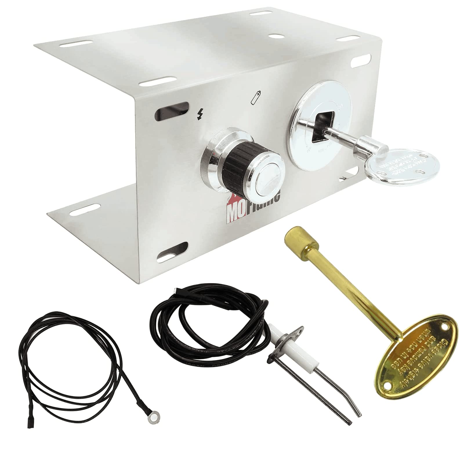 MOFLAME Fire Pit Gas Burner Spark Ignition Kit,Including Electronic ...