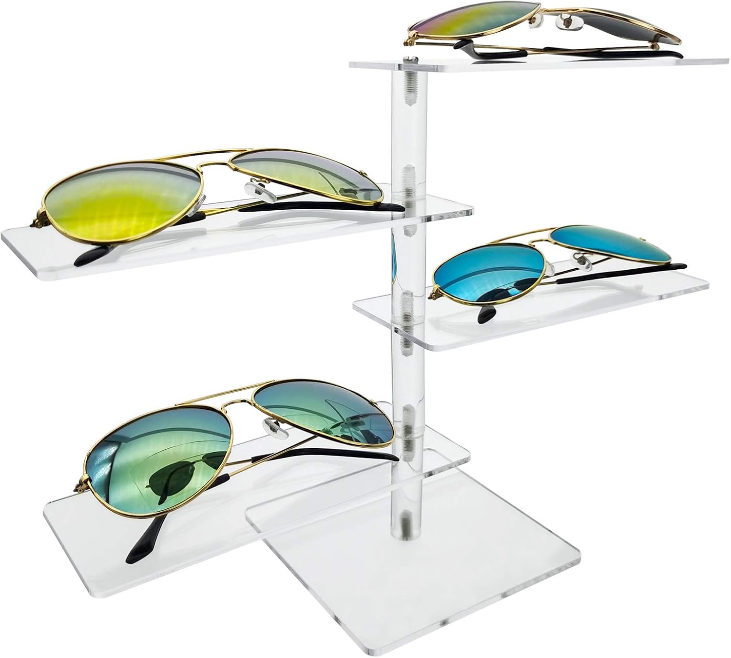 HUIJINTAO Acrylic Eyeglasses Sunglasses Display Case Organizer Box ...