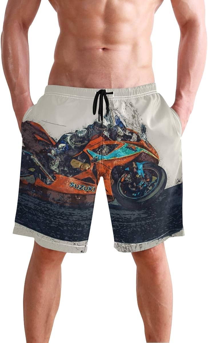 ILEEY Racing Race Motorcycle Motorsport Board Shorts Quick Dry Swim ...
