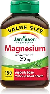 Jamieson Magnesium 250 mg Ultra Strength - Value Size : Amazon.ca ...