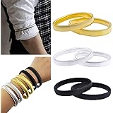 Amazon.com: Black Elastic Adjustable Armbands / Shirt Garters / Sleeve ...