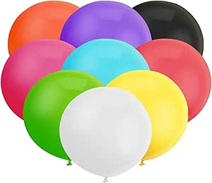 Amazon.com: 30pcs 18 Inch Big Balloons Assorted Large Latex Balloons ...