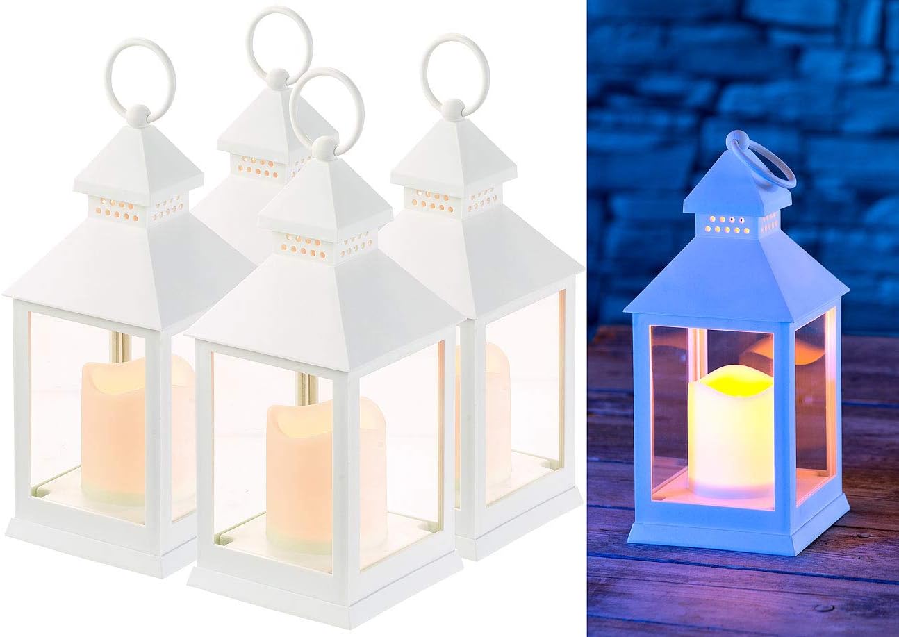 Erstaunlich Laterne Mit Led Kerze Und Timer Fotos