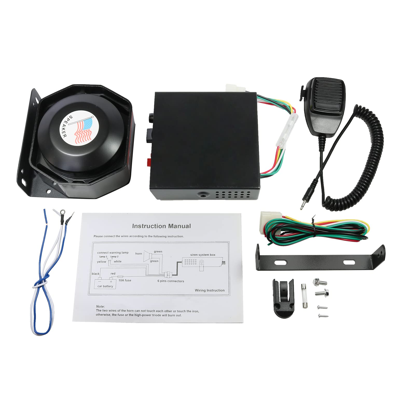 Mua 200W 8 Tones Emergency Warning Siren PA Speaker System with ...