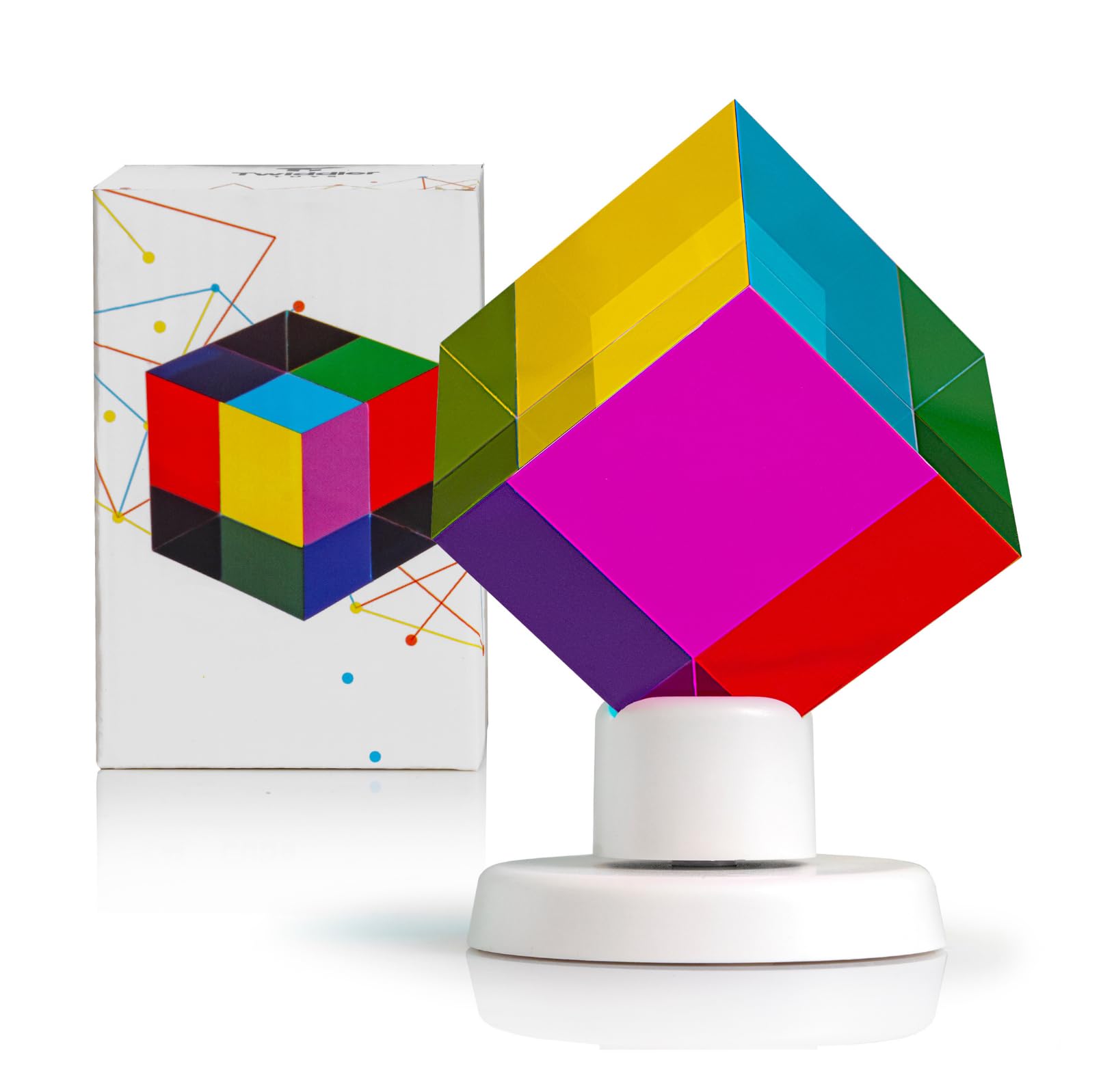 Mua Color Mixing Cube with Display Stand – 2 Inch (50mm) Cyan, Yellow ...