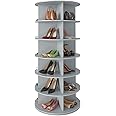 Amazon.com: SpaceAid 6 Tier Rotating Shoe Rack Tower, Spinning Shoe ...