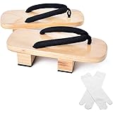 KYOETSU Men's Japanese Wooden One Tooth Geta Sandals (8 US(26cm ...