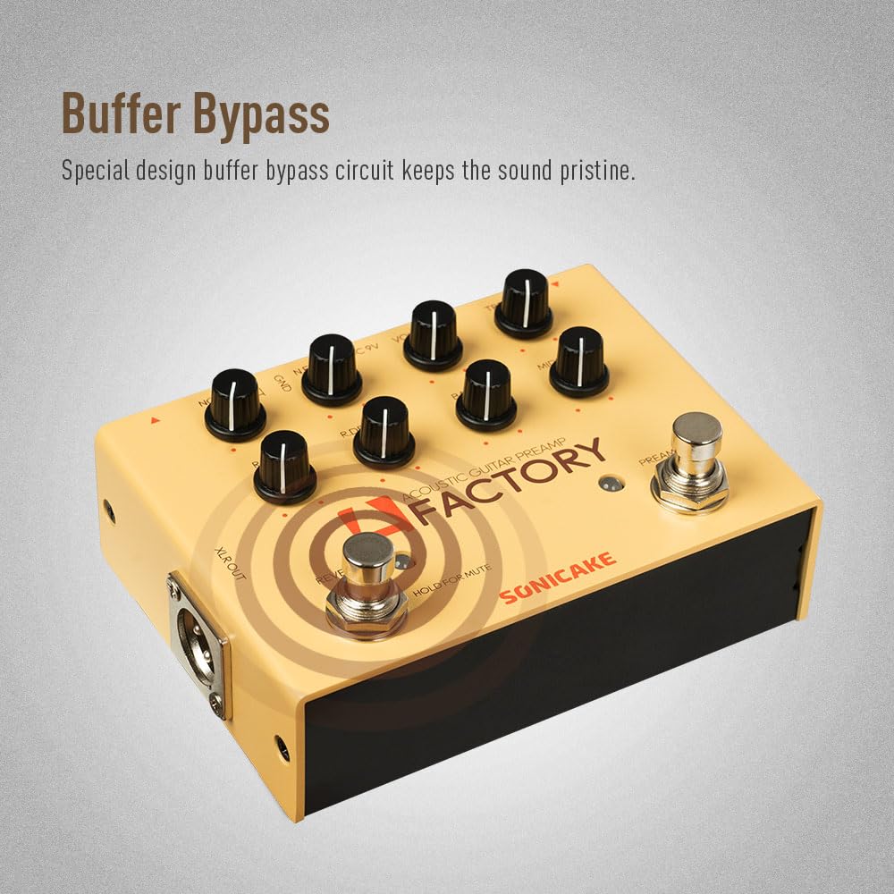 Mua SONICAKE Acoustic Guitar Effects Pedal with Analog Preamp and ...