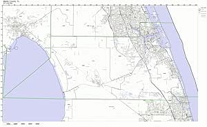 Martin County, Florida FL ZIP Code Map Not Laminated: Amazon.com ...