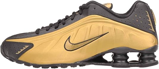 Amazon.com | Nike Shox R4 Metallic Gold/Black Men's Sneakers 104265-702 ...