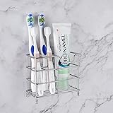 Amazon.com: Linkidea Wall Mount Toothbrush Holder for Bathroom, Shower ...