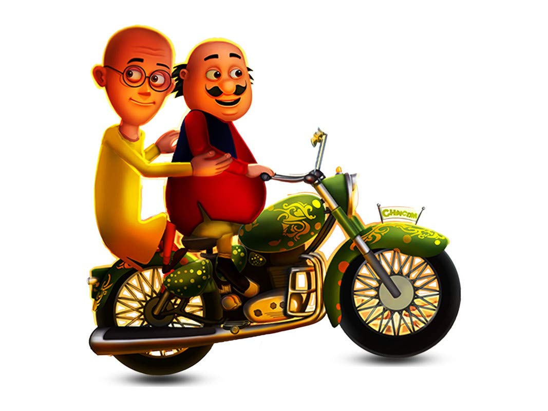 DivineDesigns Vinyl Motu Patlu Bullet Wall Stickers 24.01 x 24.01 x 0. ...