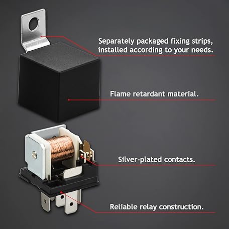 Mua Hamolar 2 Pack 12V 40/30 Amp Car Relay DC 5 Pin SPDT and Harness ...